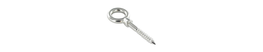 EYE SCREW EYE WOOD STAINLESS STEEL A4 - Screw Express